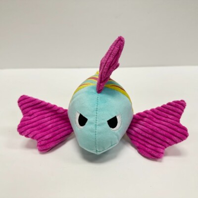 Bark Box Lion Fish Larry Dog Toy Squeaky Crinkle Pet Plush | eBay