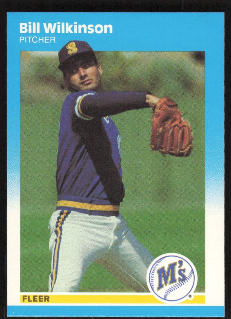 1987 Fleer Update Baseball Card Bill Wilkinson #U-125 Seattle Mariners ...