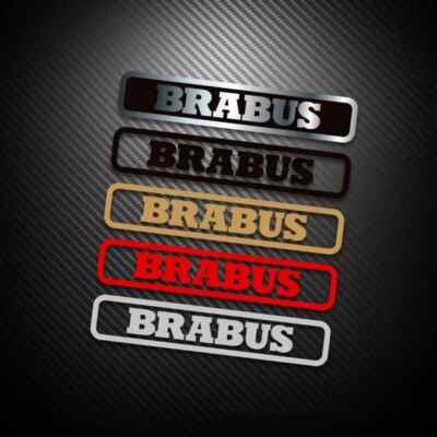 NEW 2 Pc Brabus Decals Stickers Badge Emblem Auto Car Truck Window ...