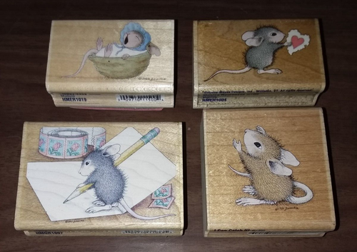 Stampabilities House Mouse Designs Rubber Stamp Lot of 4 Mudpie Monica ...