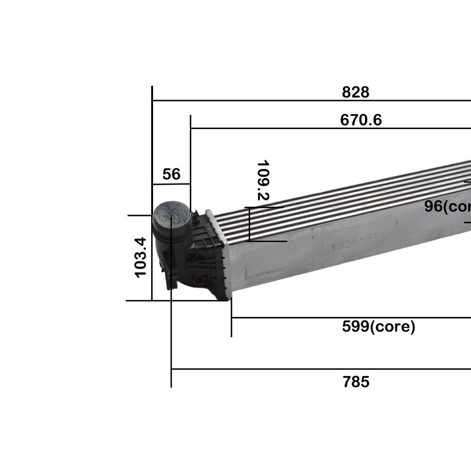 Charge Air Cooler Intercooler For 2016 2017 2018 2019 Chevrolet Cruze ...