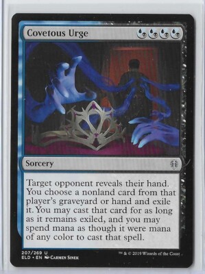 MTG Covetous Urge Throne of Eldraine (ELD) Uncommon Magic Card #207/269 ...