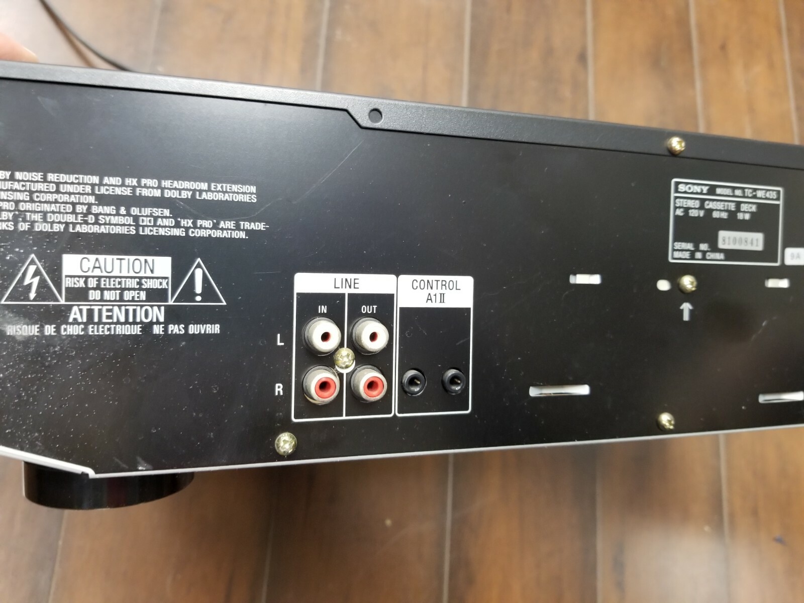 Sony TC-WE435 Stereo Dual Cassette Deck Tape Player Recorder Parts Or ...