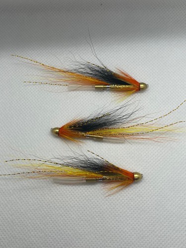 3x cascade brass tube salmon flies | eBay UK