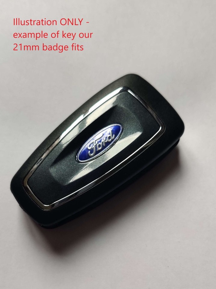 1 x BLUE FORD KEY FOB BADGE/EMBLEM/STICKER/LOGO 21MM WIDE! | eBay UK