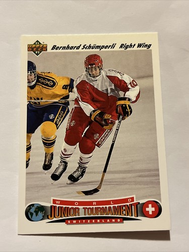 1991-92 Upper Deck Czech World Juniors #28 Bernhard Schumperli ...