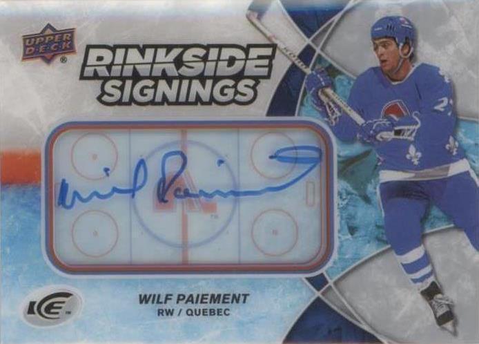 2018-19 Upper Deck Ice - Rinkside Signings Wilf Paiement #RS-WP (AU ...