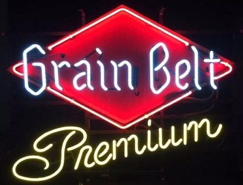 Grain Belt Premium Nordeast Beer 20"x16" Neon Sign Lamp Light HD Vivid ...