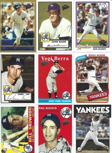 2003-05 Topps All-Time Fan Favorites New York Yankees Complete Team Set ...