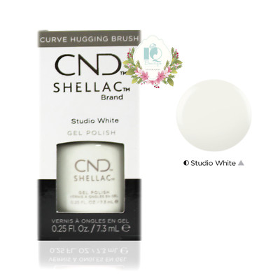 CND Shellac UV Gel Polish 0.25 oz NIB Studio White | eBay