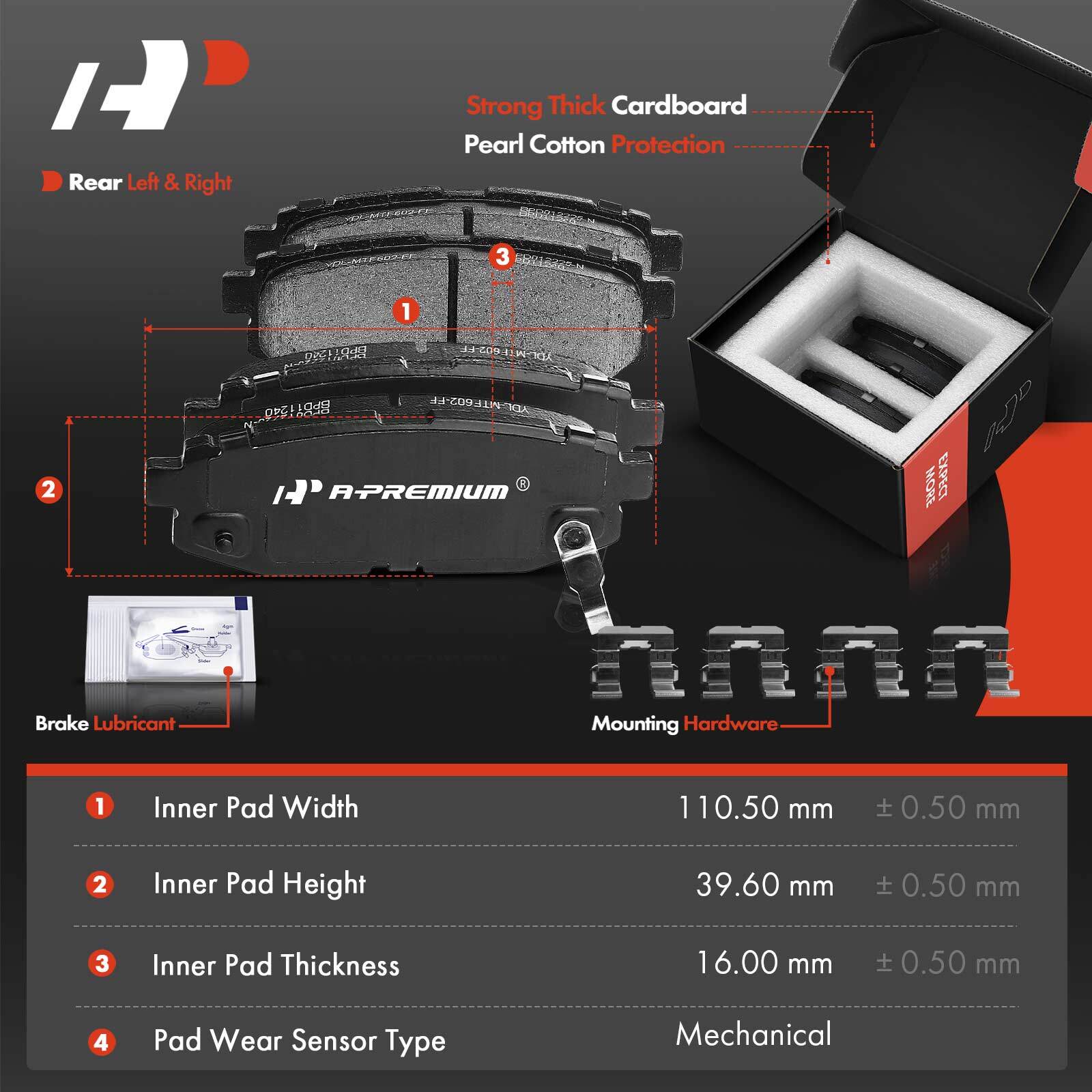Rear Drilled Brake Rotor + Ceramic Pad for Subaru Tribeca 08-14 B9 ...