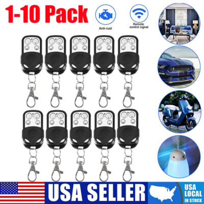 1-10X Universal Electric Cloning Remote Control Key Fob 433MHz Gate ...