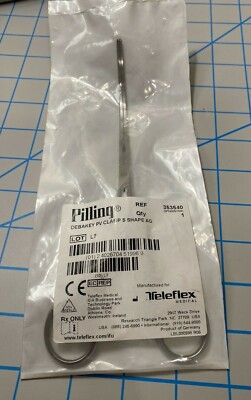 Pilling 353540 Debakey PV Clamp S Shape | eBay