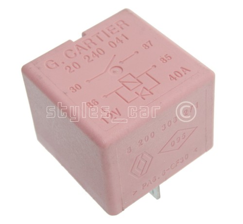8200308271 Renault Clio Trafic Primastar Vivaro..etc 4-Pin Pink Relay ...