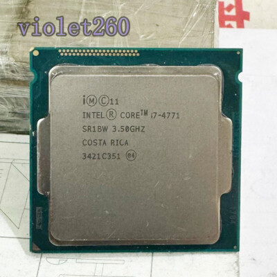 Intel Core i7-4771 FCLGA1150 3.5GHz 4C/8T 8MB 5GT/s 84W CPU Processor ...