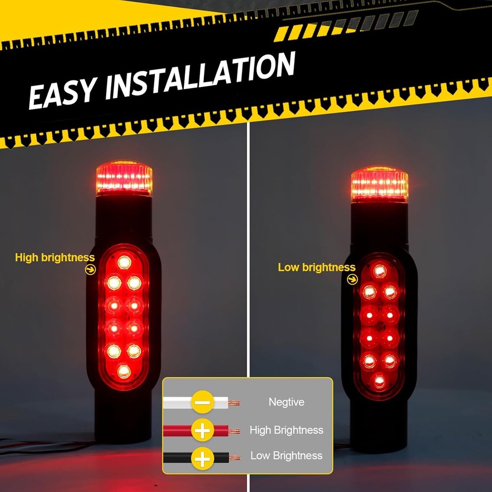 2PCS Boat Trailer Guide Post LED Pole Light Set 12V 6940981269680| eBay