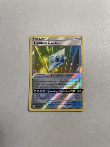 Pokemon TCG 2019 Air Slash Card -- Trainer Flyinium Z 195/236 Reverse ...