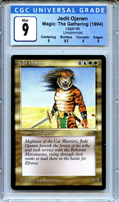 MTG Legends Jedit Ojanen CGC 9.0 (9) Mint card Magic WOTC Amricons 5085 ...