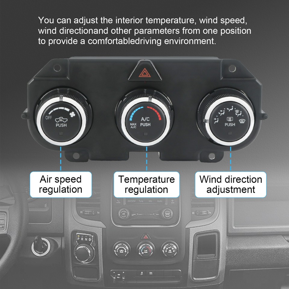 AC Heater Climate Control Unit For 2013-2018 Dodge Ram 1500 2500 3500 ...