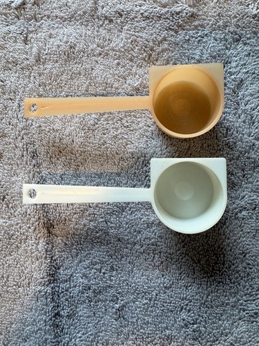 New Tupperware Vintage Coffee Scoops Spoon 2 Tablespoon Set Of 2 Orange ...