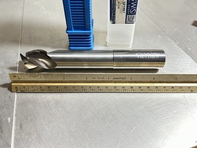 GWS 1.0 X 1.0 X 1.25 X 7.0 OAL 37 DEG HLX 4.5LBS 3 FL ALUMA GATOR ...