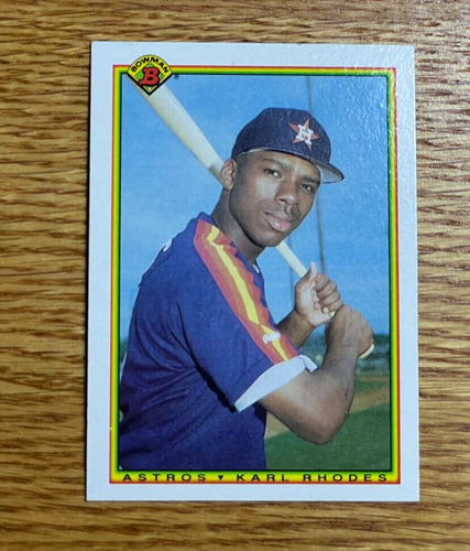 KARL RHODES 1990 Bowman #79 Rookie RC | eBay
