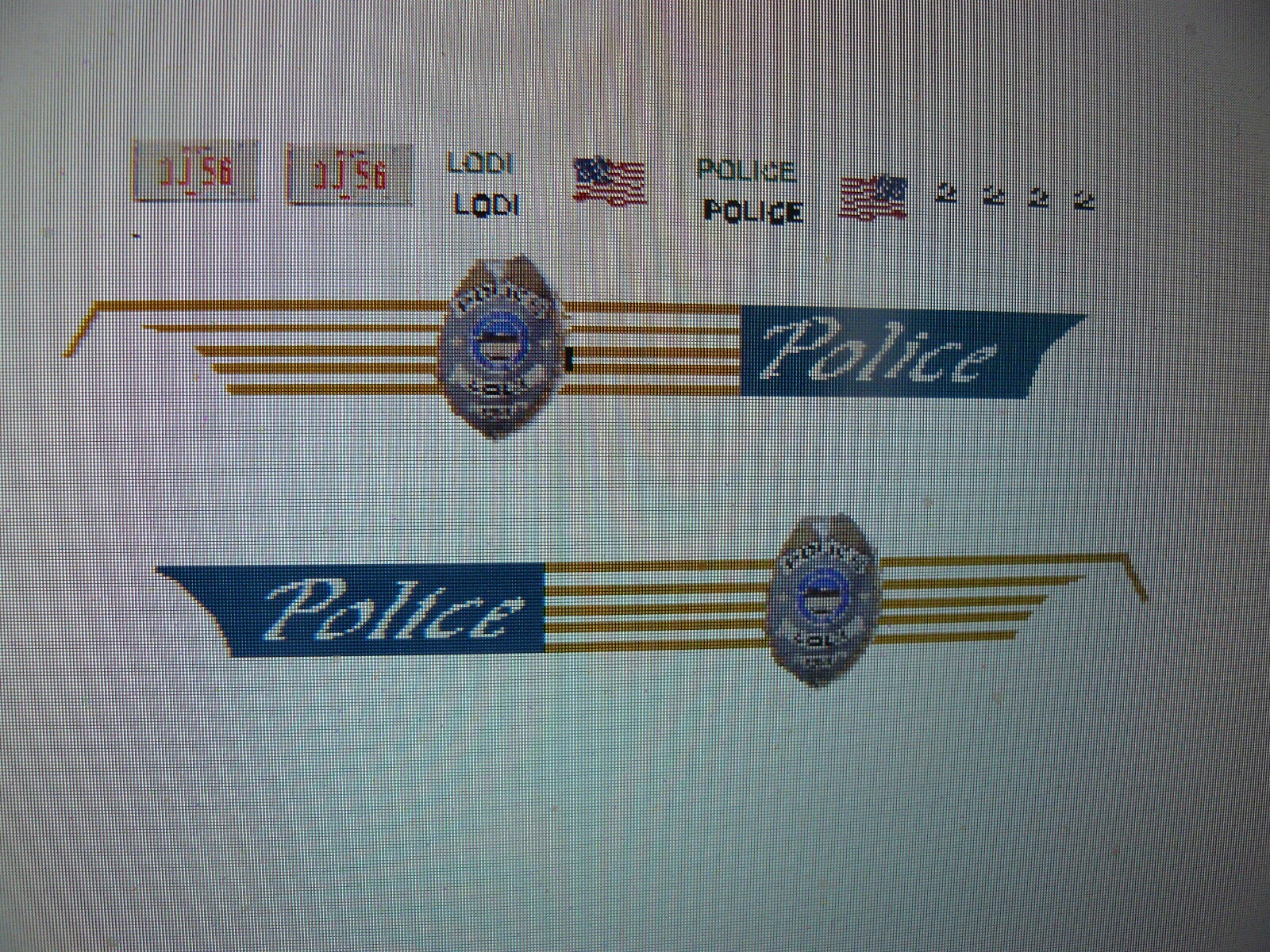 Lodi Ohio Police Car Decals 1:24 old school | eBay