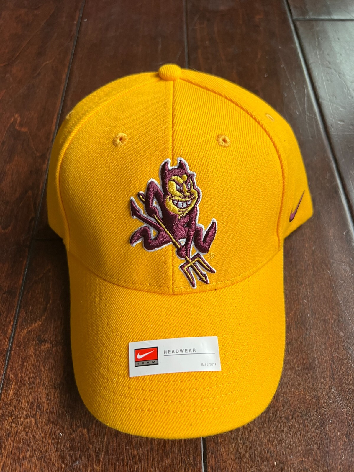 NIKE ASU ARIZONA STATE SUN DEVILS Hat YELLOW ADJUSTABLE Unisex Cap NWT