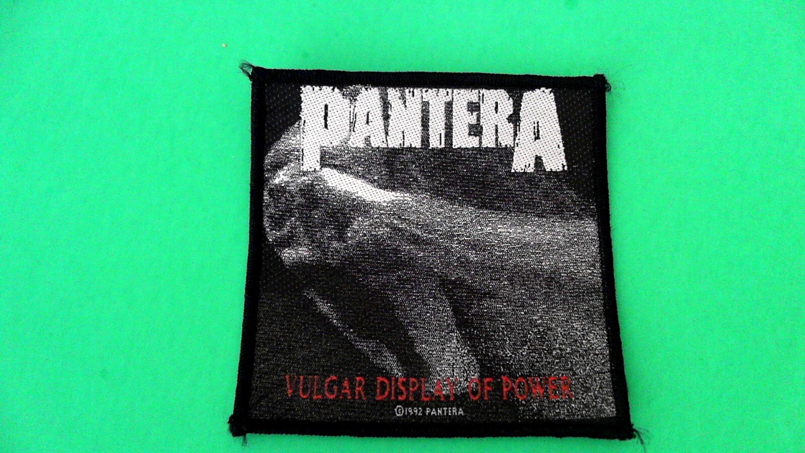 RARE Vintage 1992 Pantera Vulgar Display of Power Sew On Patch! Dimebag Darrell | eBay