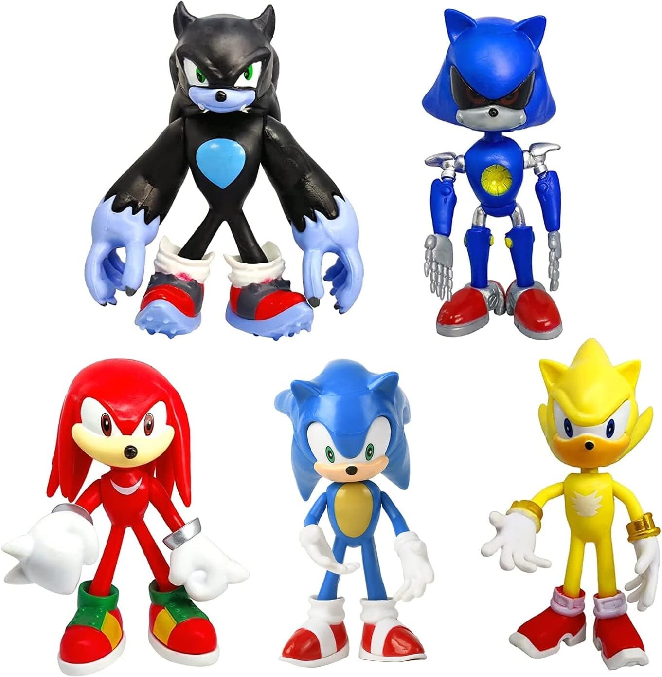 Sonic Action Figures, 4.8-5 inch Tall, Sonic Toys,Sonic Action Figure ...