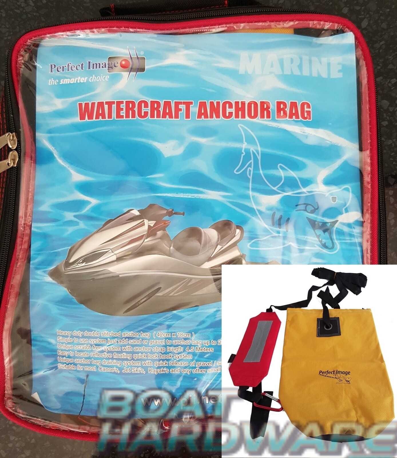 Sand/Gravel ANCHOR BAG 20kg Watercraft Kayak Canoe Jetski Seadoo Tinnie ...