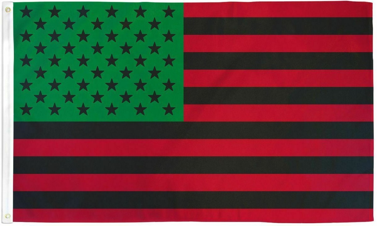 African And American Flag Together 3x5 African Africa American Flag