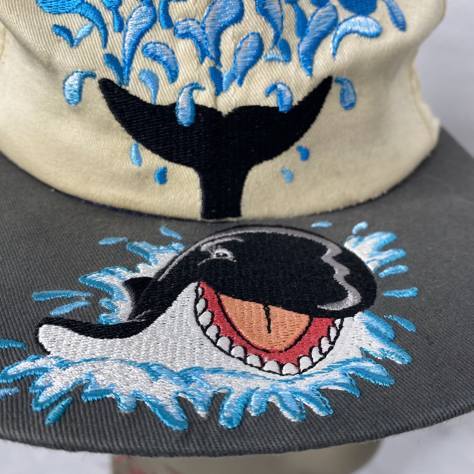 Vintage 1992 Sea World Shamu The Killer Whale Snapback Hat USA ...