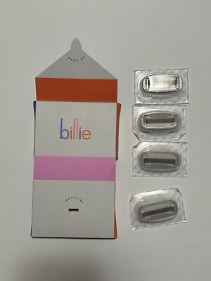One Pack of 4 Billie Razor Refill Cartridge Heads 5 Blade Razor | eBay