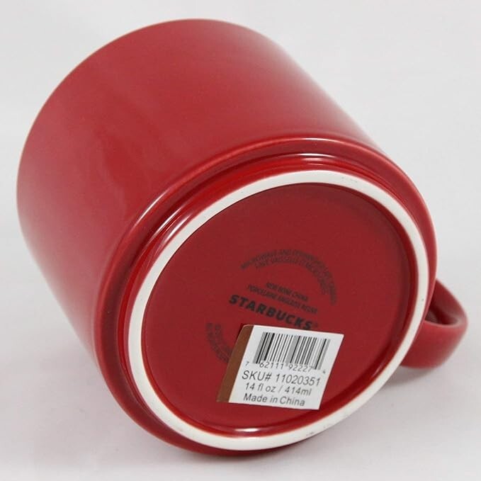 x3 NEW Starbucks Red Stacking Hot Coffee Mugs Christmas Holiday ...