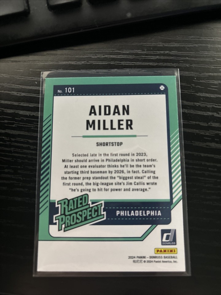 2024 Panini Donruss - Rated Prospects #101 Aidan Miller (RC) | eBay