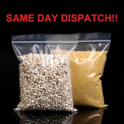 HEAVY DUTY GRIP SEAL BAGS POLY PLASTIC TRANSPARENT ALL SIZES | eBay