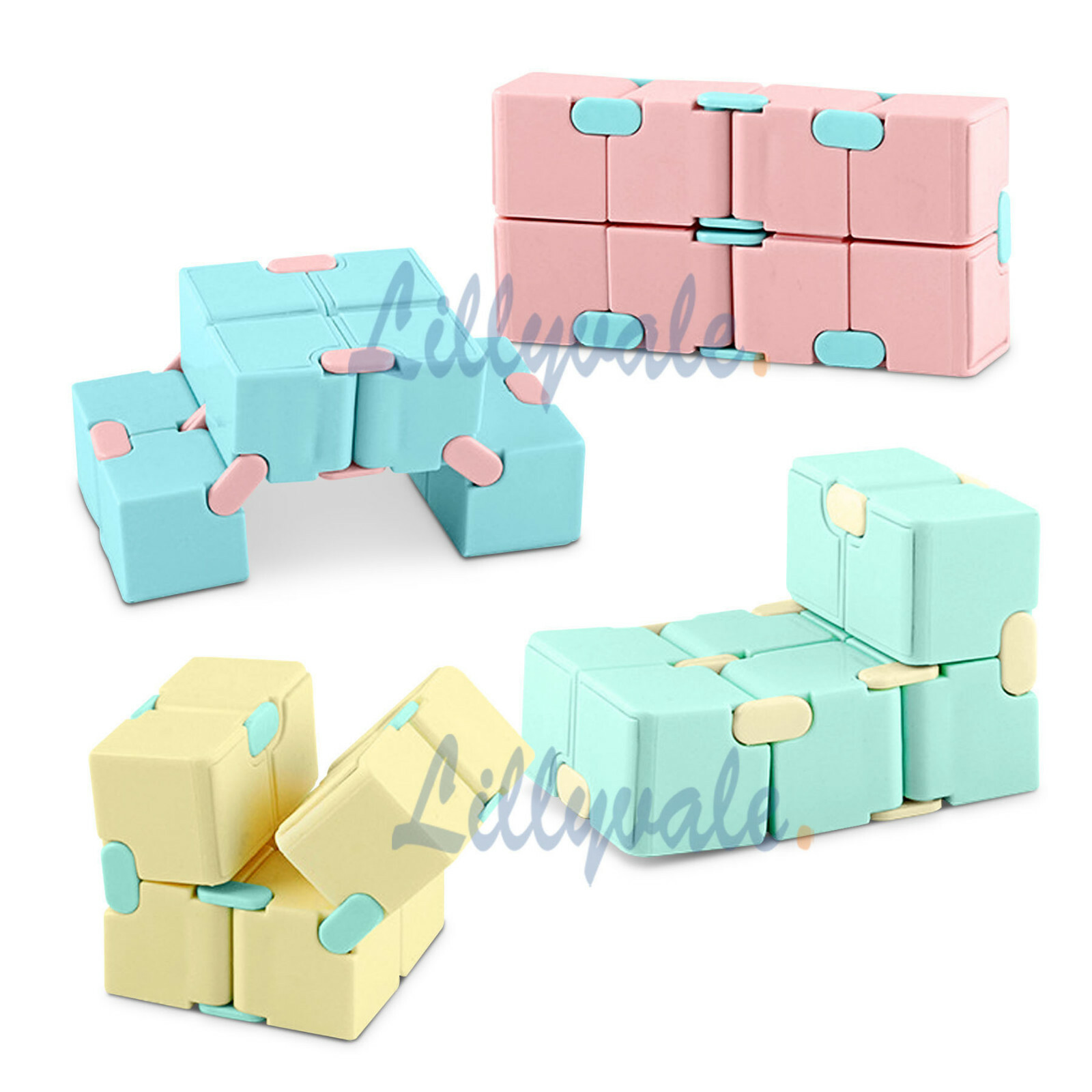 Sensory Infinity Cube Stress Fidget Toys Autism Anxiety Relief Kids ...