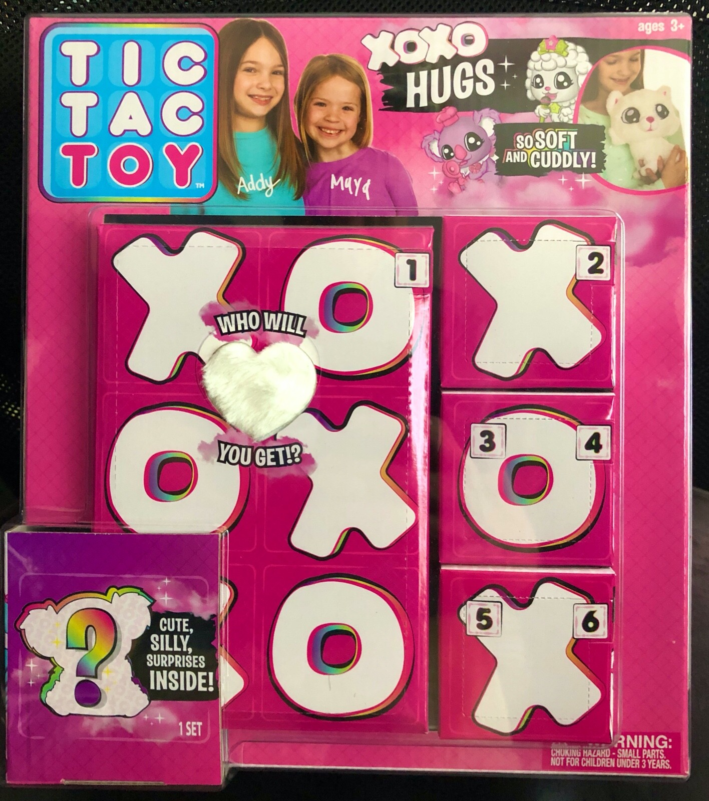 Tic Tac Toy XOXO Hugs Blind Mystery 6 Pack Plush White Swappable Wings ...