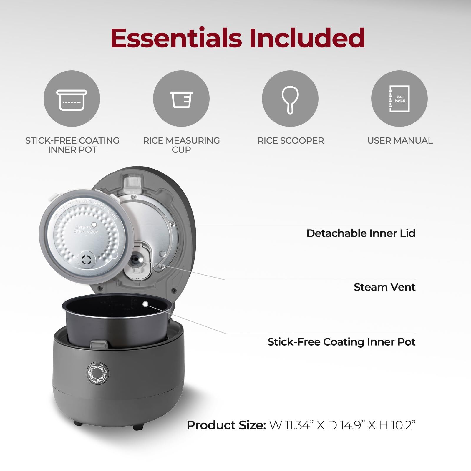 CUCKOO CR-0675FG 6-Cup (Uncooked) / 12-Cup (Cooked) Micom Rice Cooker ...