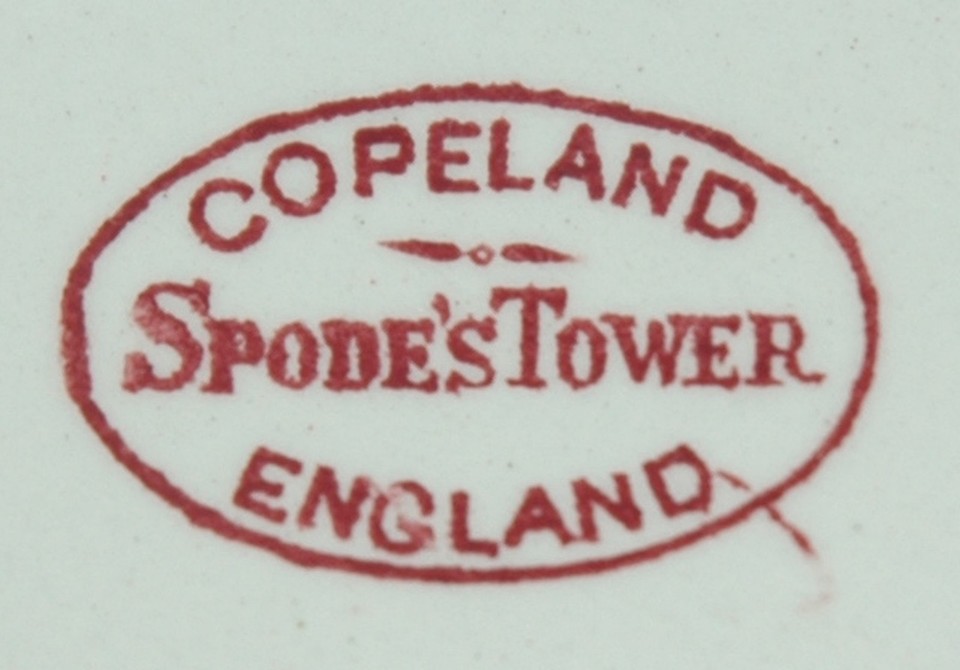 COPELAND SPODE CHINA CUP & SAUCER SPODE'S TOWER PINK PATTERN | eBay