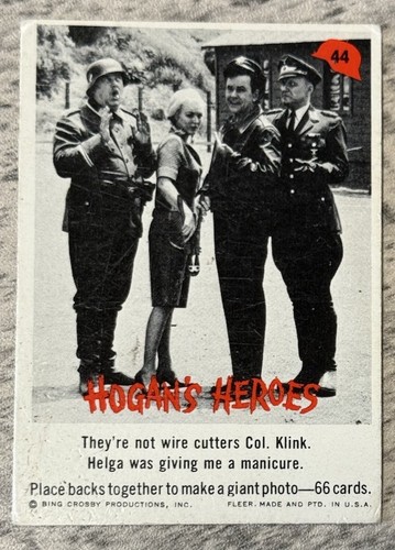 1965 Fleer Hogans Heroes Traing Card #44 Col. Klink Sgt. Schultz ...