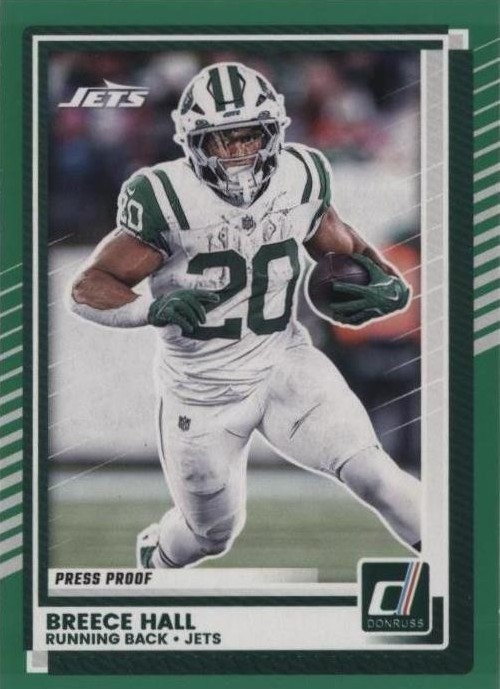 2025 Panini Donruss - Breece Hall #292 Press Proof Green for sale ...