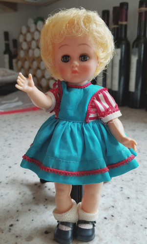 Vtg 1950s Doll 8” Playmate By VIRGA Pam or Norma Originals Dutch Red ...