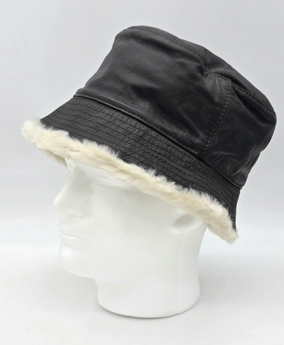 Wilson Women's Size L/XL Maxima Black Leather Fur Trim Fitted Winter ...