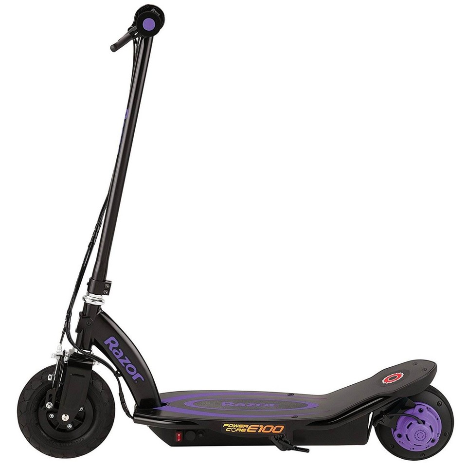 Razor Power Core E100 Electric Hub Motor Scooter, Purple (Certified ...