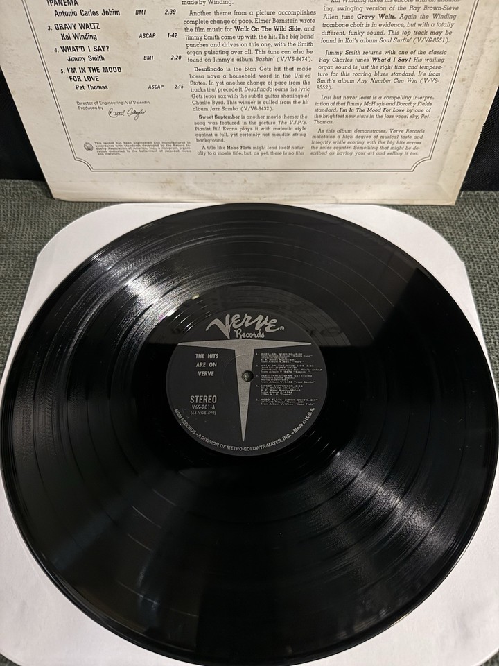 The Hits Are On Verve - Various Artists - Verve Records Pressing V6S ...