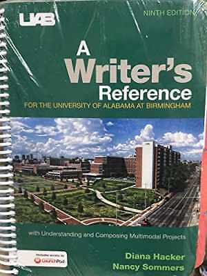 A Writer's Reference 9th Edition - Spiral-bound, by Diana Hacker - Good ...