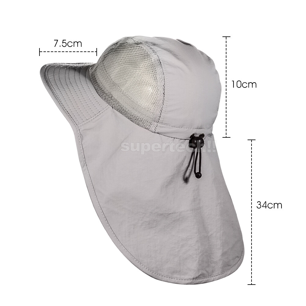 2025 Neck Flap Cap Outdoor Sport Fishing Hat Sun Protection Wide Brim ...