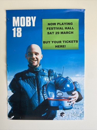 Moby 18 Concert Poster Size: 595mm x 420mm | eBay Australia
